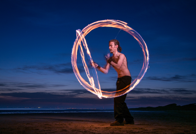 The Art of Portraits with Fire
